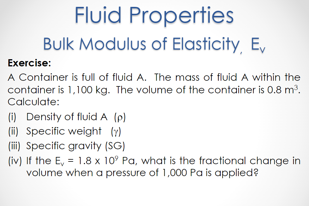 Solved A Container is full of fluid A. The mass of fluid A | Chegg.com