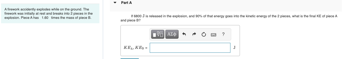 Solved A firework accidently explodes while on the ground. | Chegg.com