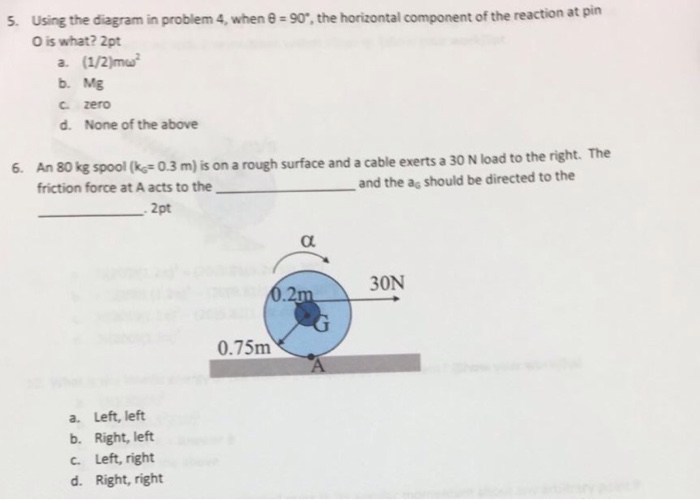 Solved Using the diagram in problem 4, when theta = 90 | Chegg.com