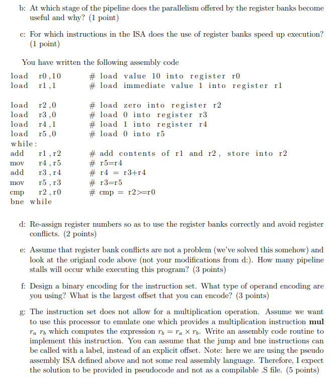 Solved 1 Task 1: Pipelined Architecture Assume you are | Chegg.com