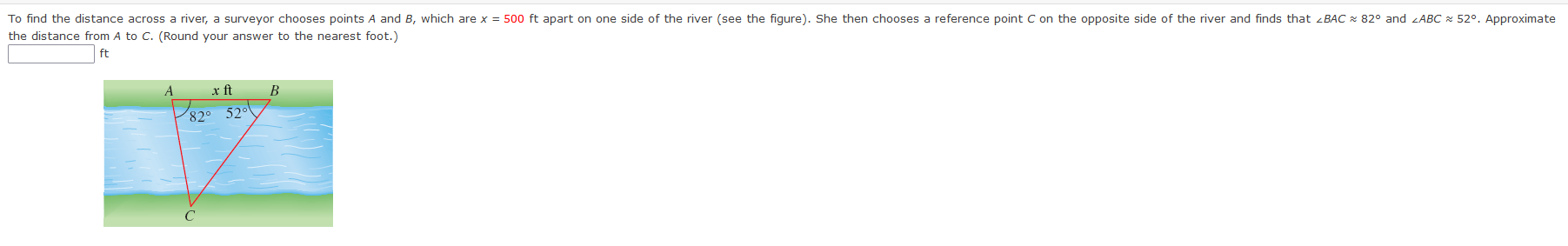 Solved the distance from A to C. (Round your answer to the | Chegg.com