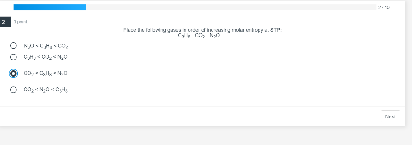 Solved Module 17 Quiz 1/10 1 1 point Which of the following | Chegg.com