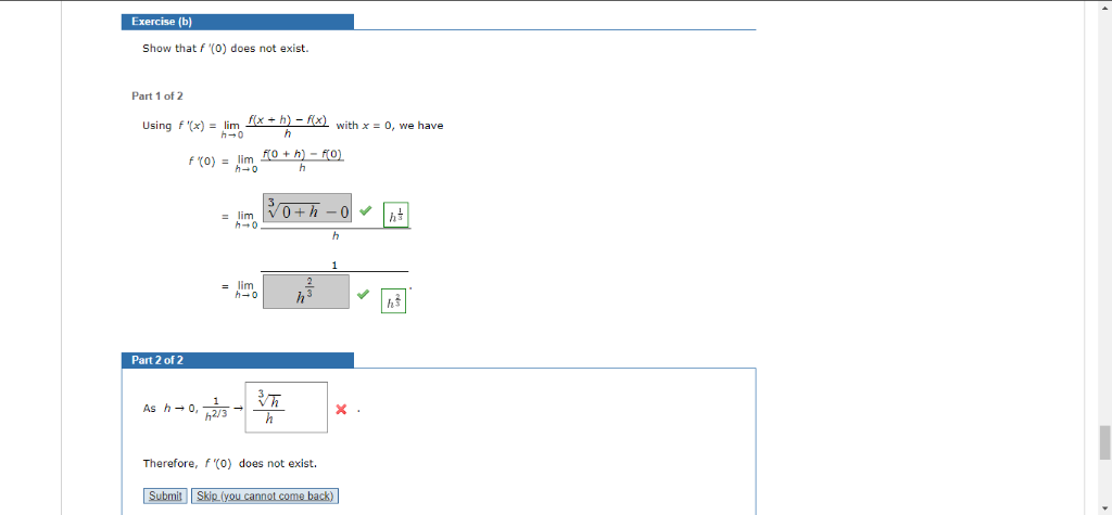Solved Exercise B Show That Fo Does Not Exist Using