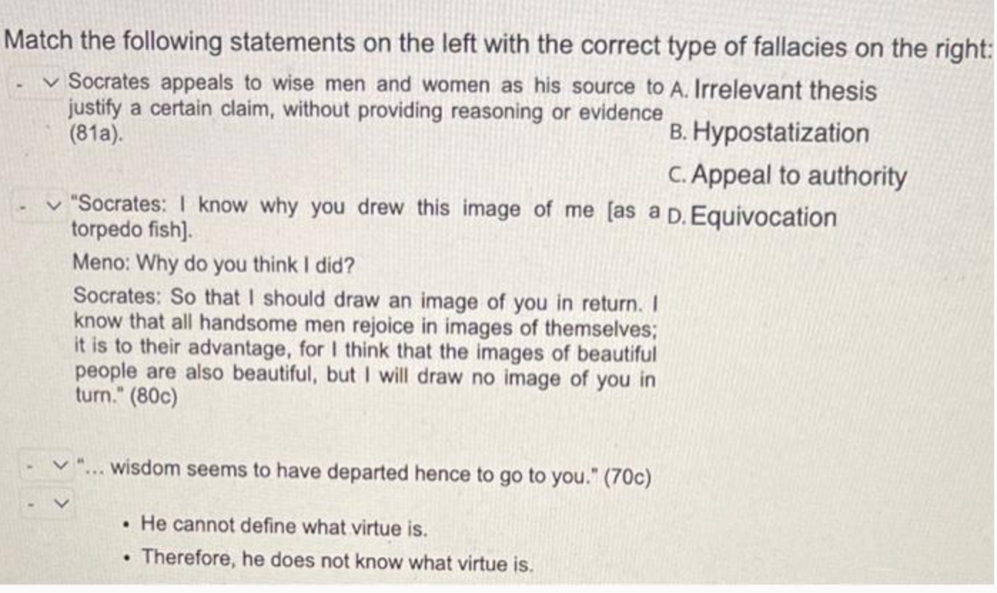 Solved Match the following statements on the left with the | Chegg.com