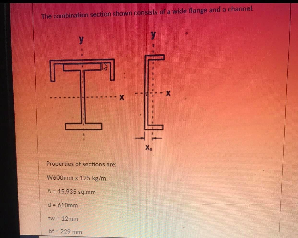Solved The combination section shown consists of a wide | Chegg.com