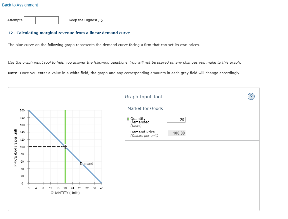 Solved Back to Assignment Attempts Keep the Highest/5 12. | Chegg.com