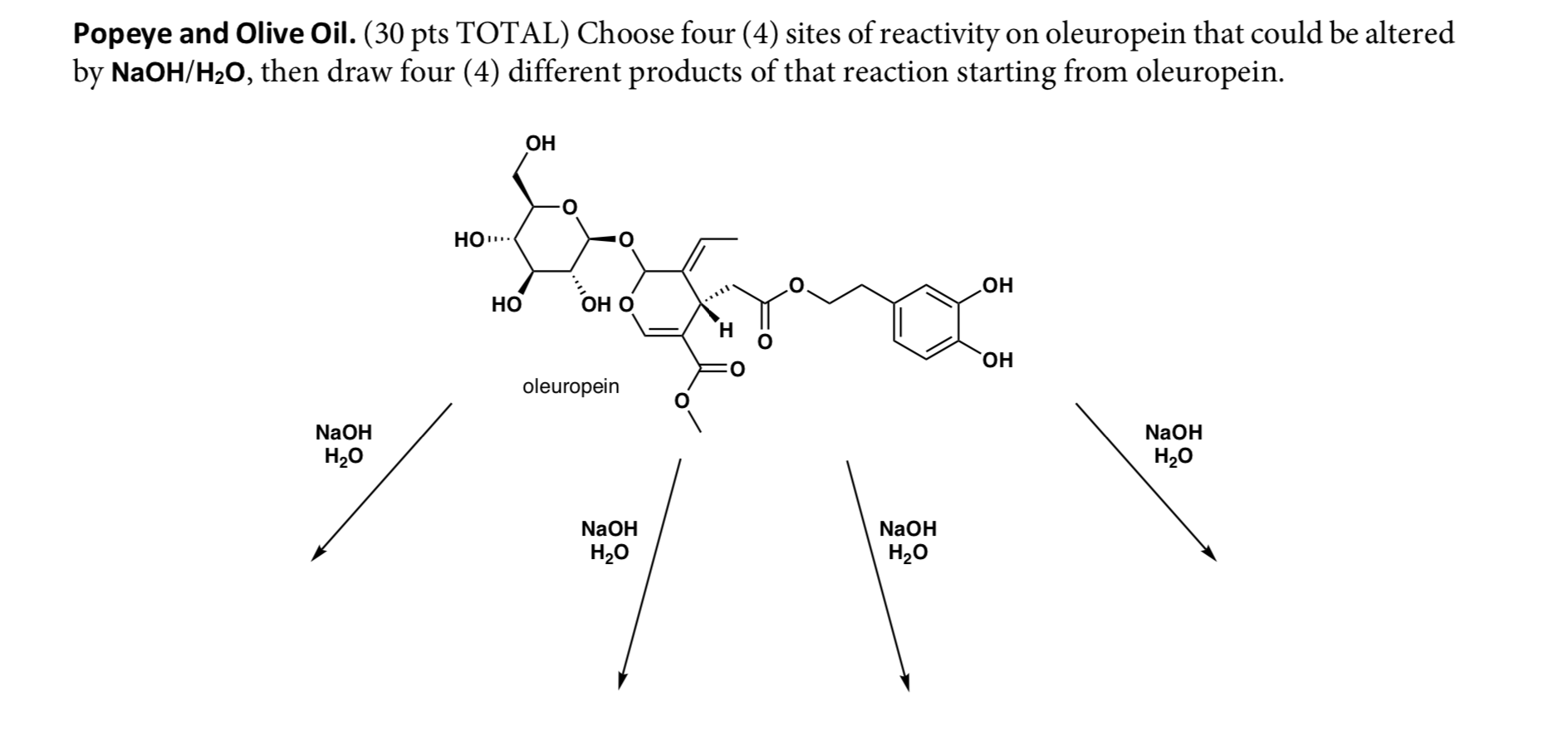 Solved Popeye and Olive Oil. (30 pts TOTAL) Choose four (4) | Chegg.com