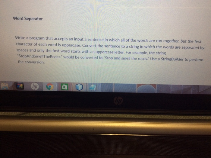 Solved Write A Program That Accepts An Input A Sentence In 3447
