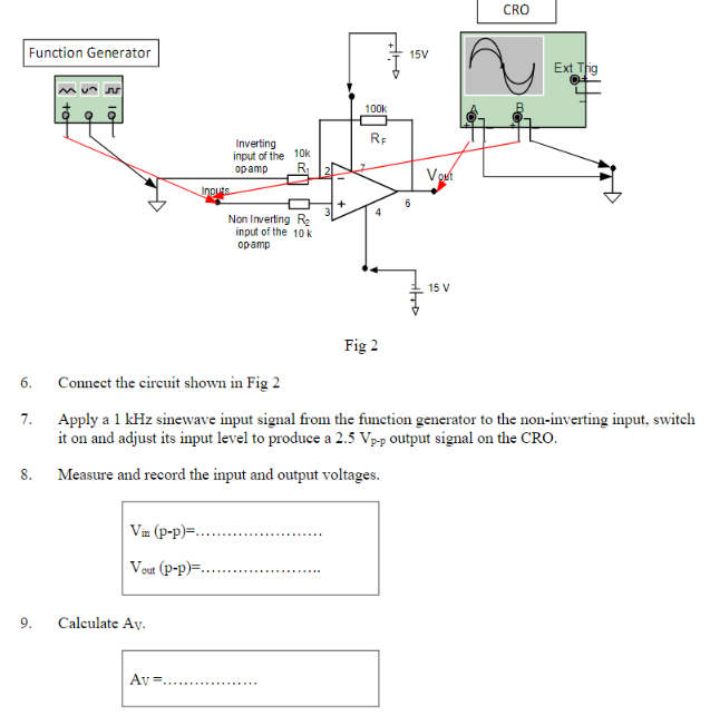 Solved Fig 2 6. Connect the circuit shown in Fig 2 7. Apply | Chegg.com