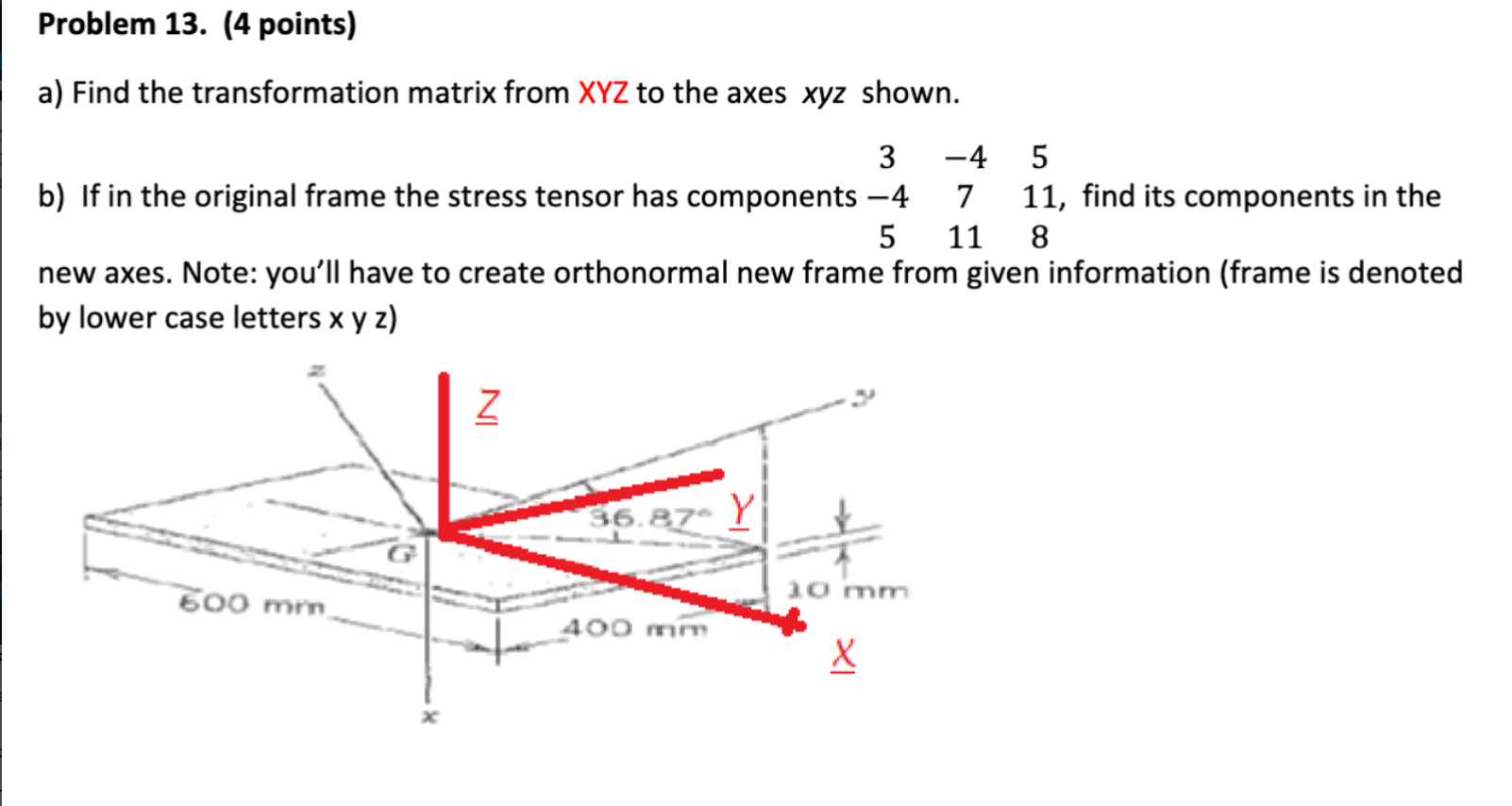 Solved Problem 13. (4 ﻿points)a) ﻿Find the transformation | Chegg.com
