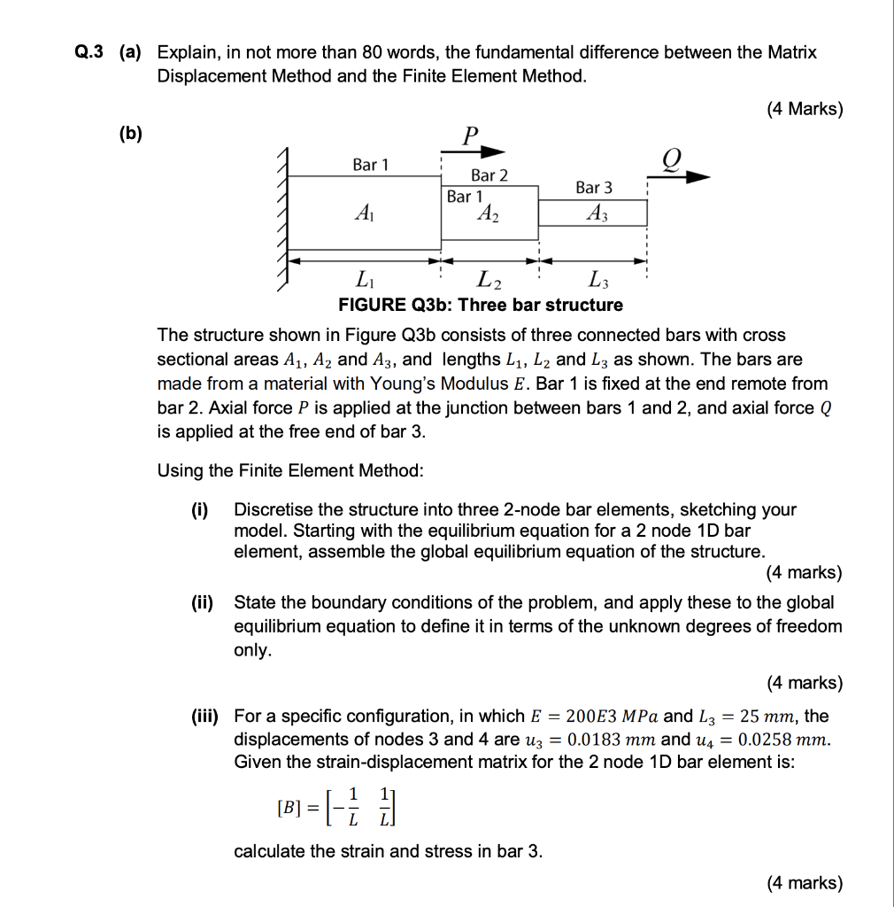 Solved Q.3 (a) Explain, in not more than 80 words, the | Chegg.com