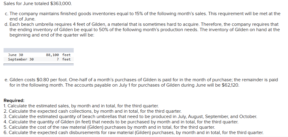 Solved Calculate the expected cash collections, by month and | Chegg.com
