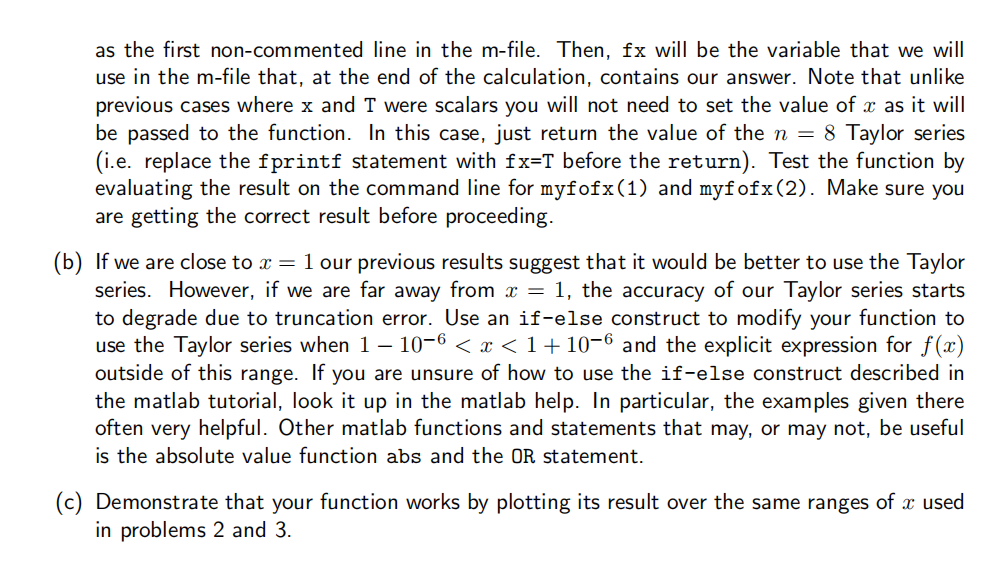 Problem 4 In This Problem We Want To Create A Matlab 8527