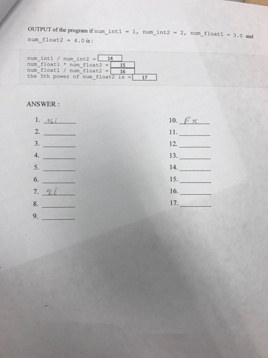Solved Enter the value into each box to complete the | Chegg.com