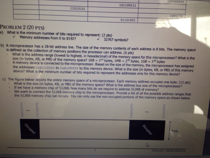 Solved 100000000 101100111 11010101 1001100 01101001 PROBLEM | Chegg.com