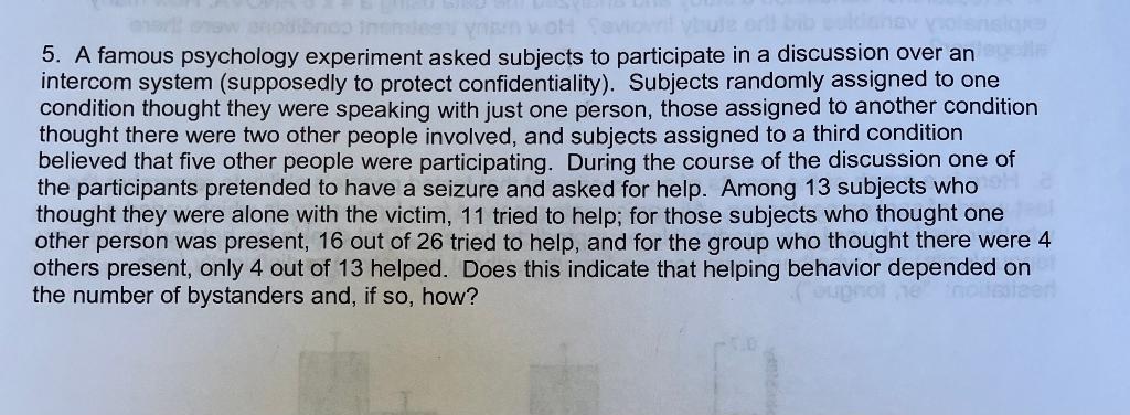 Solved (A) Please identify all explanatory and response | Chegg.com