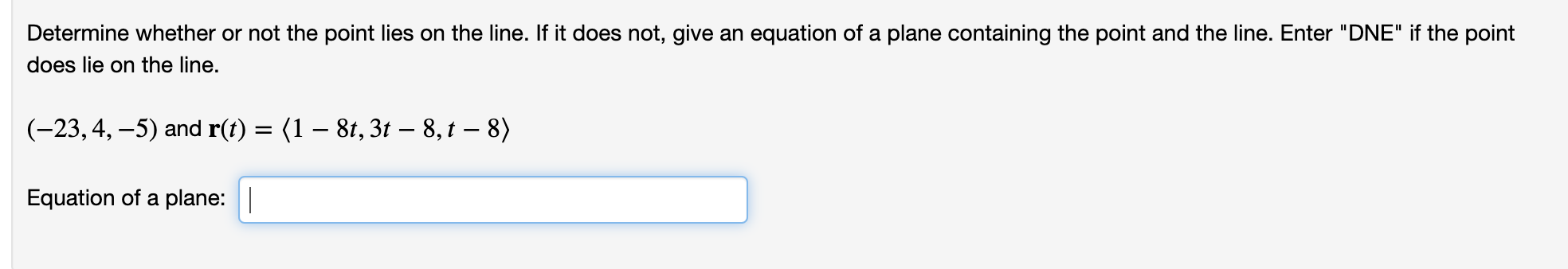Solved Find an equation of the plane through the three | Chegg.com