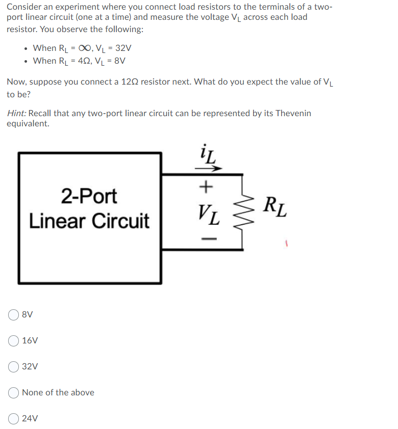 Solved Consider an experiment where you connect load | Chegg.com