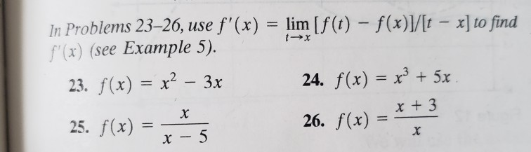Solved In Problens 23-26, use f Solved In Problens 23-26, use f