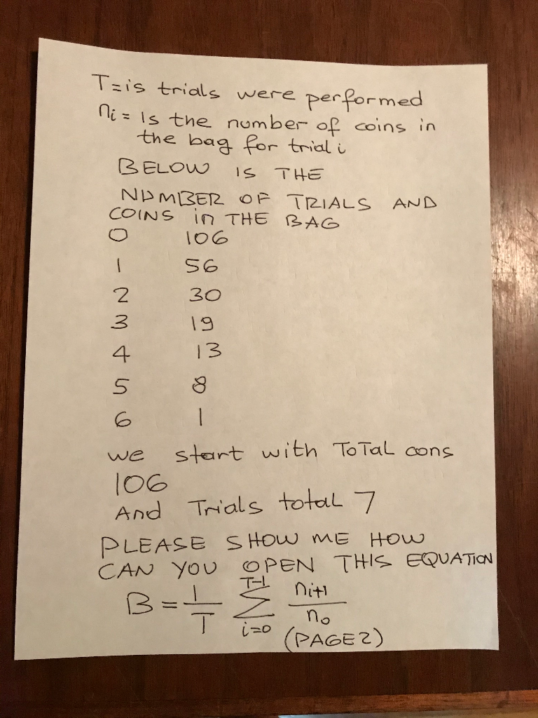 Problem: Coin toss simulation Exponential Decay no | Chegg.com