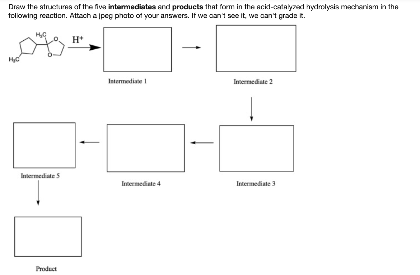 Solved Draw the structures of the five intermediates and | Chegg.com