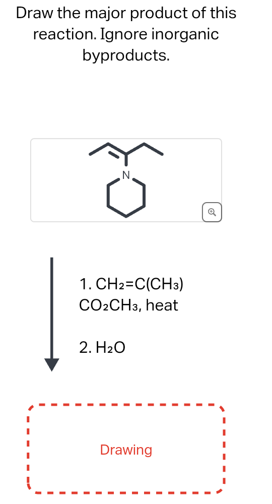Solved Draw the major product of this reaction. Ignore | Chegg.com