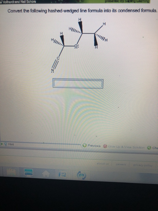 Solved presented by er Vollhardit and Neil Schore Convert | Chegg.com