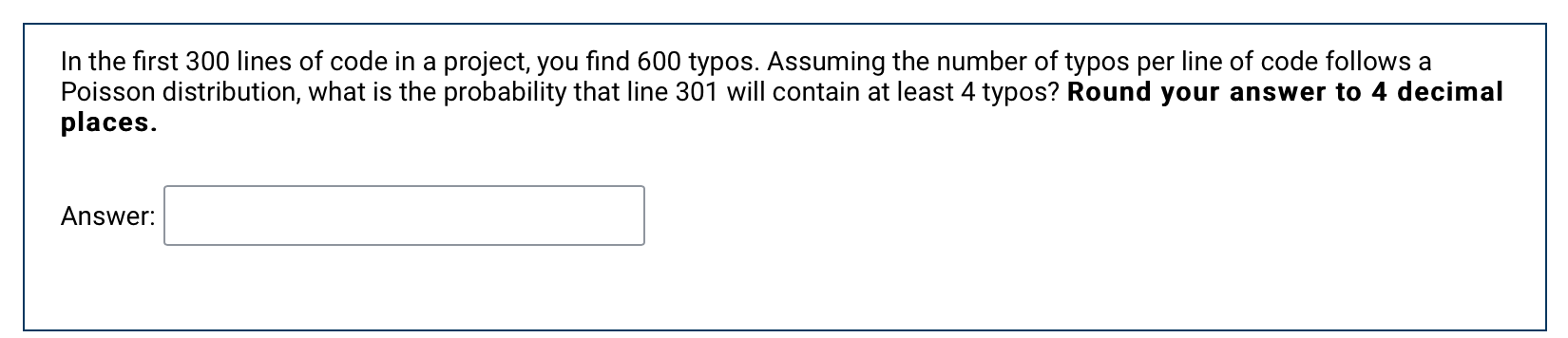 Solved In the first 300 lines of code in a project, you find | Chegg.com