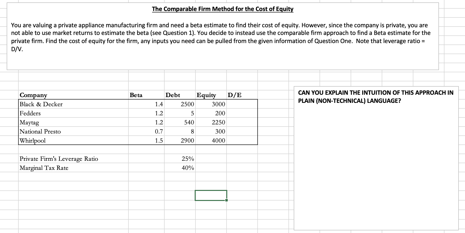 Please answer using excel. Below is info from | Chegg.com