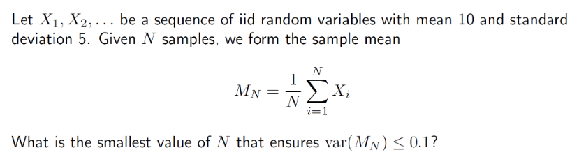 Solved Let x1,x2,dots be a sequence of iid random variables | Chegg.com