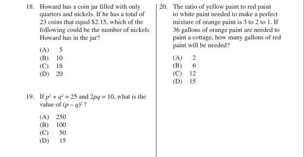 Solved 18. Howard has a coin jar filled with only quarters | Chegg.com
