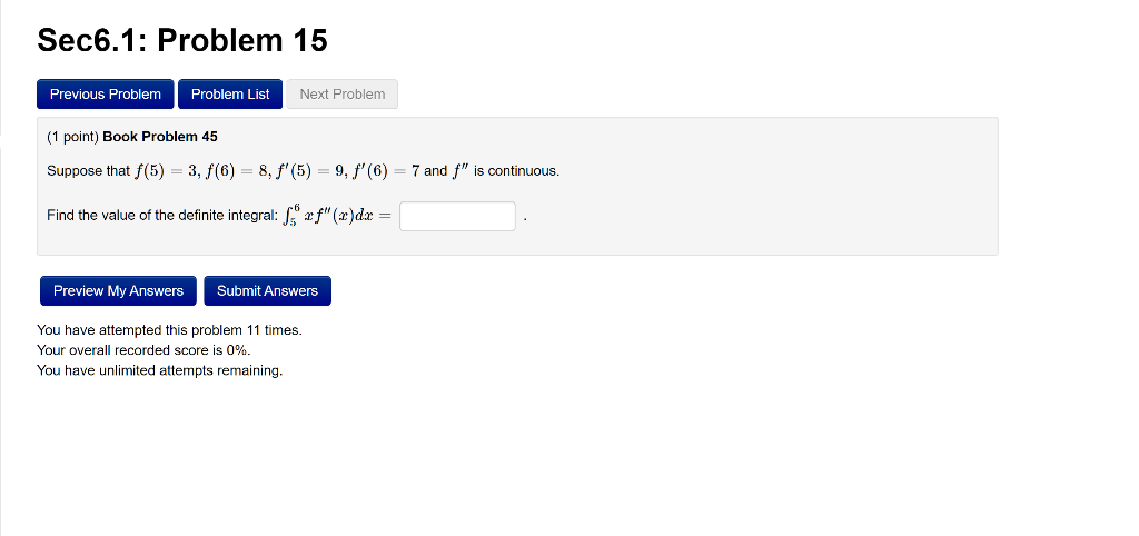 Solved Sec6.1: Problem 15 Previous Problem Problem List Next | Chegg.com