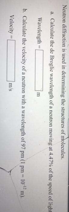 Solved Neutron diffraction is used in determining the | Chegg.com