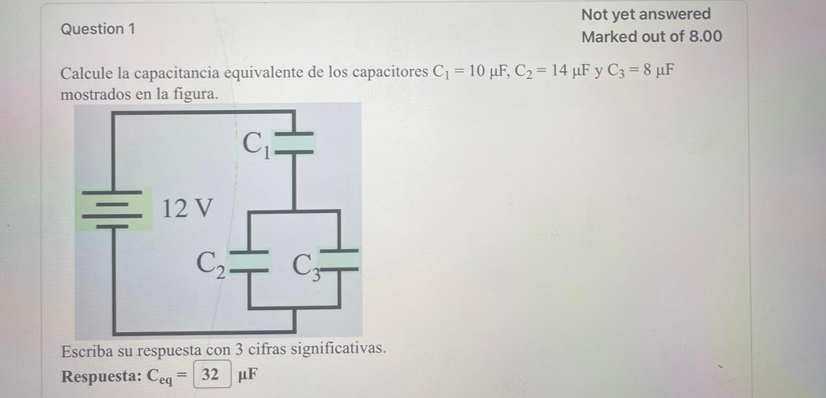 Solved Calculate the equivalent capacitance of the | Chegg.com