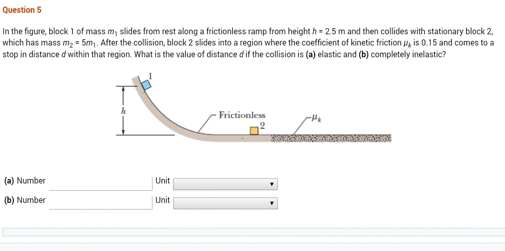Solved Question 5 In the figure, block 1 of mass m1 slides | Chegg.com