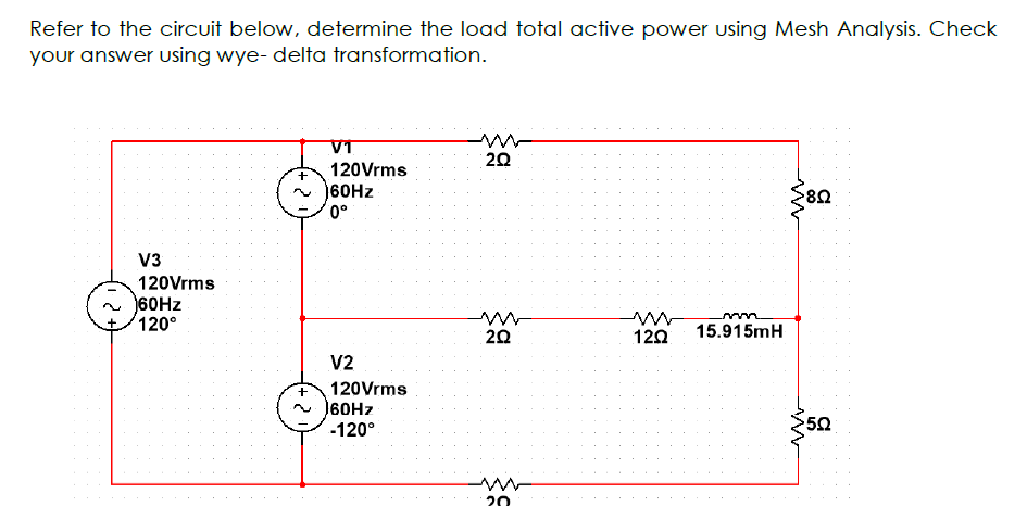 Solved Refer to the circuit below, determine the load total | Chegg.com