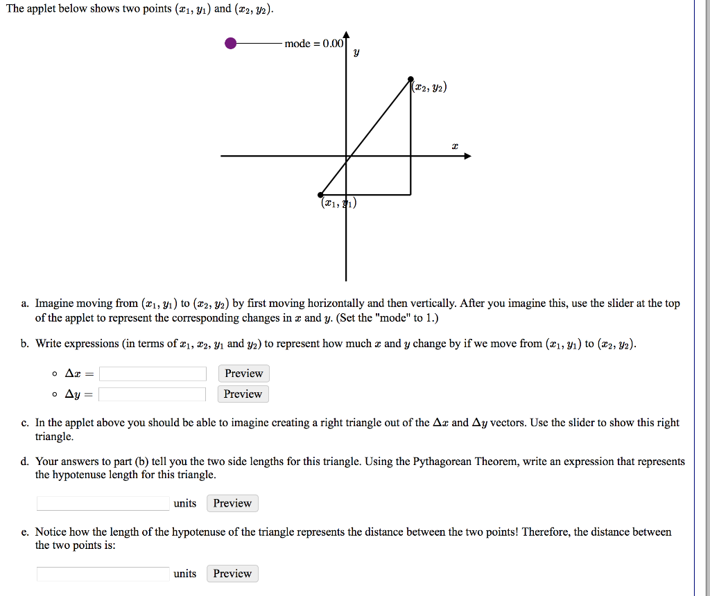 Solved The applet below shows two points (21, yı) and (12, | Chegg.com