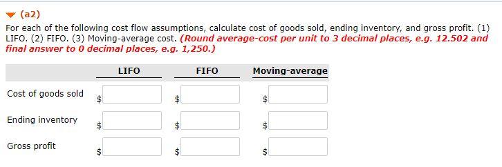 Solved Problem 6-08A a1-a2 (Part Level Submission) Sheridan | Chegg.com