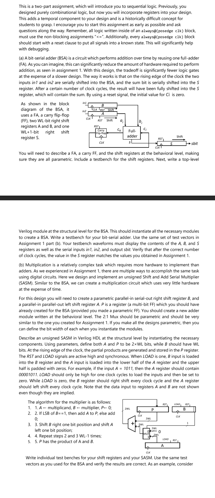 This is a two-part assignment, which will introduce | Chegg.com