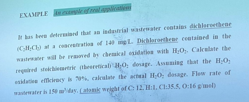 Solved EXAMPLE It has been determined that an industrial | Chegg.com