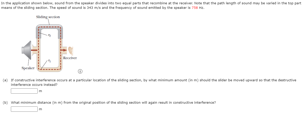 Solved In the application shown below, sound from the | Chegg.com