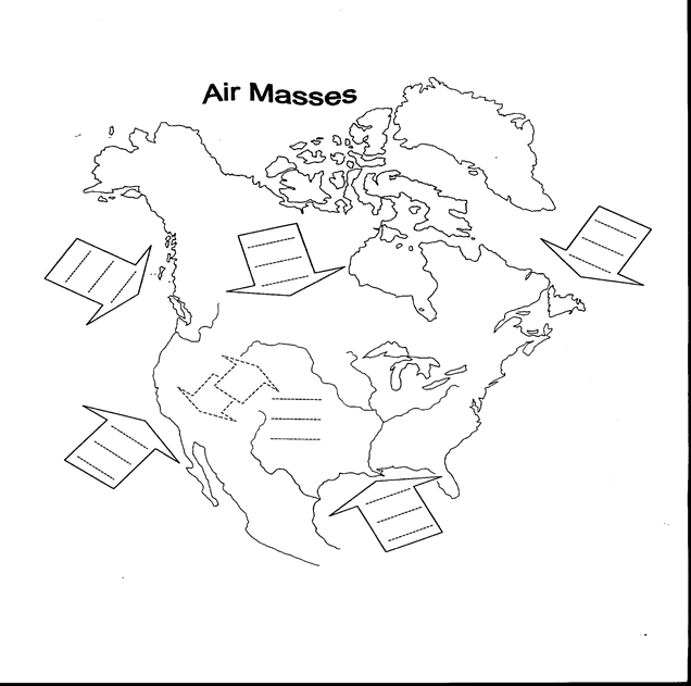 Solved Label on the map: the most important air masses for | Chegg.com