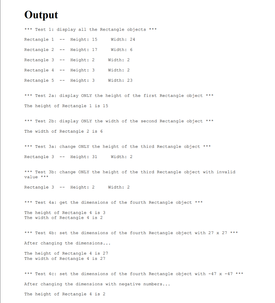 Solved Overview For this assignment, implement the methods | Chegg.com