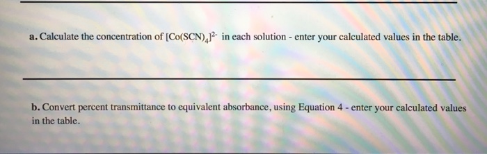 Solved 4. Cobalt forms a complex when a solution of | Chegg.com