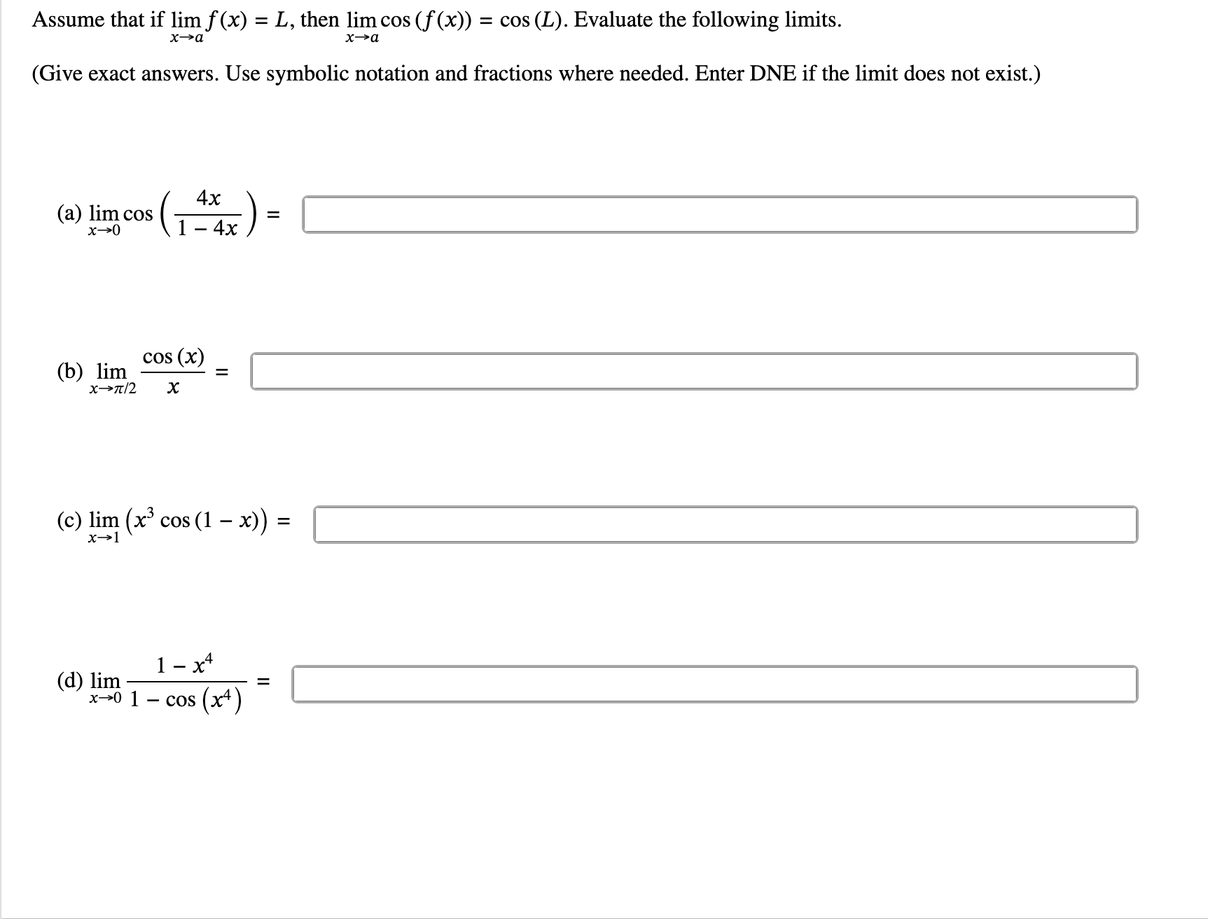 Solved Assume that if \\( \\lim _{x \\rightarrow a} f(x)=L | Chegg.com