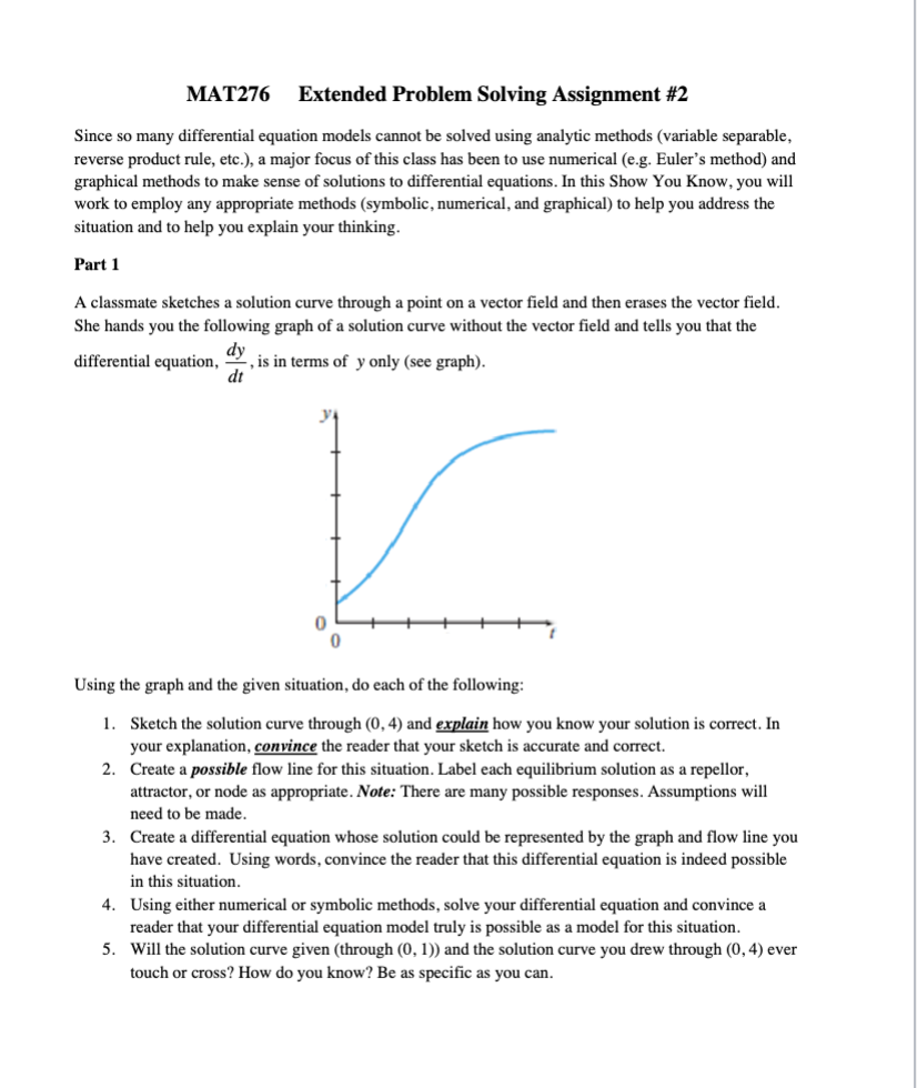 Since so many differential equation models cannot be | Chegg.com