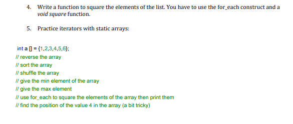 Solved Iterators 1. Run the following code and make sure you | Chegg.com