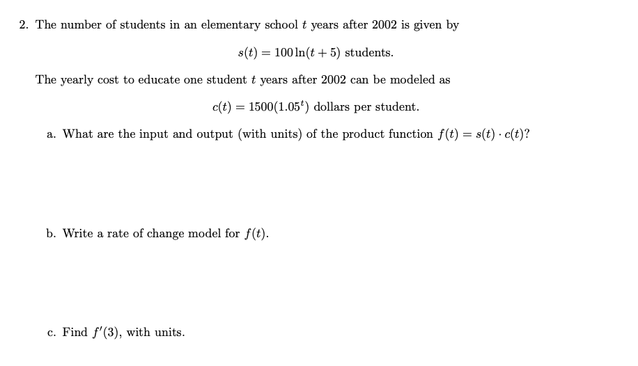 Solved The number of students in an elementary school t | Chegg.com