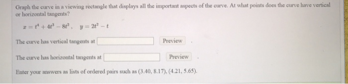 Solved Graph the curve in a viewing rectangle that displays | Chegg.com