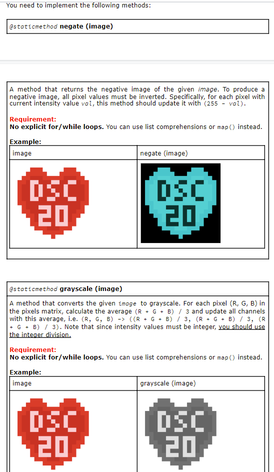 USE PYTHON3; DO NOT IMPORT PACKAGES Please do all of | Chegg.com